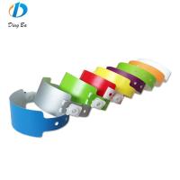 China 250*16mm L Shape Plastic Events Bracelet Custom Print Logo Bangle Snap Button Bracelet for sale