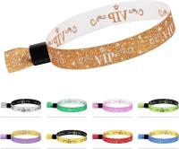 China Custom Logo Blue RFID Polyester Wristband 350x15mm for Concert Party Festival Events for sale