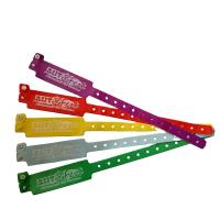 China Custom Logo PVC Wristband 250x25mm 250x16mm Soft Plastic Vinyl Bracelet for Events for sale