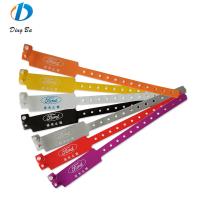 China Custom Logo PVC Wristband 250x25mm 250x16mm Soft Plastic Vinyl Bracelet for Events for sale