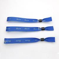 China Disposable RFID Polyester Wristband 13.56 MHz 350x15mm for Festival Party Events for sale