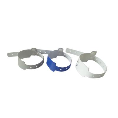 China Waterproof PVC Vinyl Wristband 250x25mm Wide Shape for Festival Wedding Event for sale