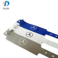 China Waterproof PVC Vinyl Wristband 250x25mm Wide Shape for Festival Wedding Event for sale
