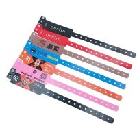 China Waterproof Numbered Identification Wristband 250x25mm for Festival Party Events for sale