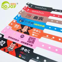China Waterproof Numbered Identification Wristband 250x25mm for Festival Party Events for sale