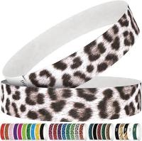 China Custom Tyvek Paper Wristbands Waterproof Tear Resistant 250x25mm for Events for sale