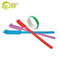 China Custom Logo Waterproof PE Snap Lock Wristband 250x25mm for Swimming Pool Events for sale