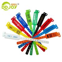 China Custom Logo Waterproof PE Snap Lock Wristband 250x25mm for Swimming Pool Events for sale
