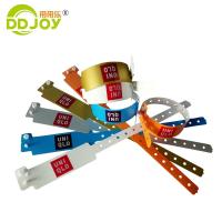 China Custom Logo Waterproof PE Snap Lock Wristband 250x25mm for Swimming Pool Events for sale