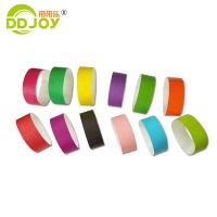 China Custom Tyvek Wristbands 250x25mm with 2 Color Graphics Design for Events for sale