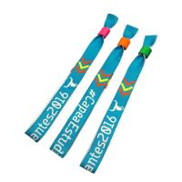 China Custom RFID Satin Fabric Wristbands 350x15mm with Logo Printing for Events Festivals Parties for sale