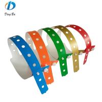 China Waterproof Plastic ID Wristband 250x25mm One-Time Use Ticket Identification Bracelet for sale