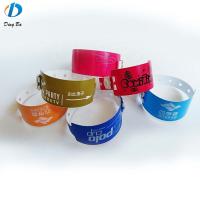 China Waterproof Plastic ID Wristband 250x25mm One-Time Use Ticket Identification Bracelet for sale