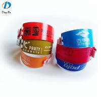 China Waterproof Plastic ID Wristband 250x25mm One-Time Use Ticket Identification Bracelet for sale