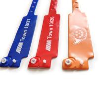 China Custom PVC Vinyl Wristband 250x25mm Waterproof Event Bracelet for Hospital and Festival Use for sale