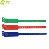 China Custom PVC Vinyl Wristband 250x25mm Waterproof Event Bracelet for Hospital and Festival Use for sale
