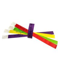 China Tyvek Wristbands 250x19mm Tear Resistant Disposable Paper Armband for Events Parties for sale
