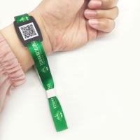 China Custom Festival Fabric RFID Bracelet 350x15mm Waterproof Wristband for Events for sale