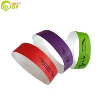 China Tyvek Wristbands 250x19mm Tear Resistant Disposable Paper Armband for Events Parties for sale