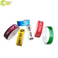 China Tyvek Wristbands 250x19mm Tear Resistant Disposable Paper Armband for Events Parties for sale