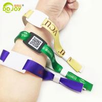 China Custom Festival Fabric RFID Bracelet 350x15mm Waterproof Wristband for Events for sale