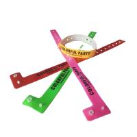 China Custom Soft PVC Wristband 250x25mm for Events VIP Admission One-Time Access for sale