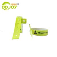 China Custom Soft PVC Wristband 250x25mm for Events VIP Admission One-Time Access for sale