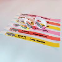 China Custom Blue Tyvek Wristbands for Events 250x25mm Dupont Paper Band for sale