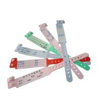 China Blue PVC RFID Wristband 250x25mm with Custom Logo for Newborn Baby Identification for sale
