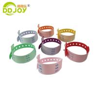 China Blue PVC RFID Wristband 250x25mm with Custom Logo for Newborn Baby Identification for sale