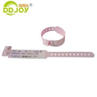 China Blue PVC RFID Wristband 250x25mm with Custom Logo for Newborn Baby Identification for sale