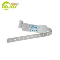 China Custom Neon PVC Wristband 250x25mm Waterproof Tear Resistant for Events Festivals for sale