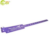 China Custom Reflective PVC Wristband 250x25mm Neon Color Waterproof Disposable for Events for sale