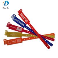 China Custom Waterproof Plastic Wristbands 250x25mm for Festival Events Disposable Lock for sale