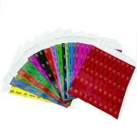 China Disposable Tyvek Wristband 250x25mm Custom QR Code Waterproof Red One Color Printing for sale