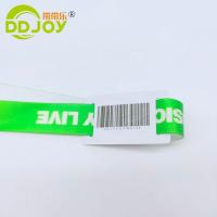 China Custom 13.56 MHz RFID Polyester Wristband 350x15mm for Concert Festival Events Disposable for sale