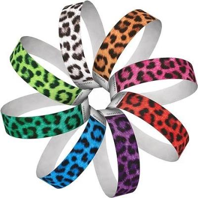 China Tyvek Wristband 250x25mm Solid Color Bracelet for Children Events Party for sale