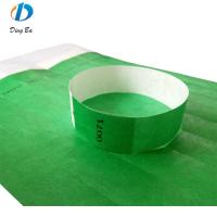 China Tyvek Wristband 250x25mm Solid Color Bracelet for Children Events Party for sale