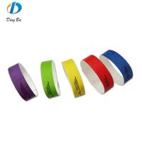 China Tyvek Wristband 250x25mm Solid Color Bracelet for Children Events Party for sale