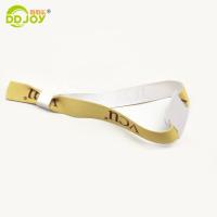 China Custom Polyester Fabric Wristbands 350x15mm Disposable Woven Bracelet for Events for sale