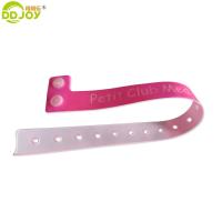 China Custom Logo Reflective Neon Green L Shape PVC Party Wristband 250x16mm Waterproof for sale