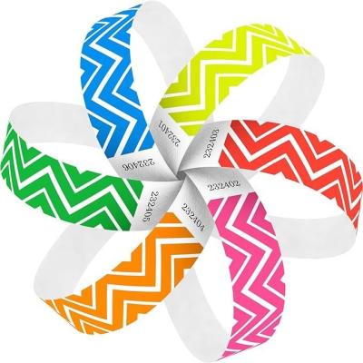 China Custom Printed Tyvek Wristband 250x25mm Waterproof Disposable for Easter Events for sale