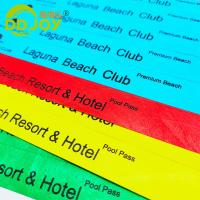 China Custom Printed Tyvek Wristband 250x25mm Waterproof Disposable for Easter Events for sale