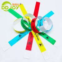 China Custom Printed Tyvek Wristband 250x25mm Waterproof Disposable for Easter Events for sale