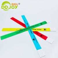 China Custom Printed Tyvek Wristband 250x25mm Waterproof Disposable for Easter Events for sale