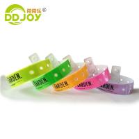 China Eco-friendly PVC Plastic Bracelet 250mm x 25mm Reflective Wrist Band for Anniversary Promotion for sale