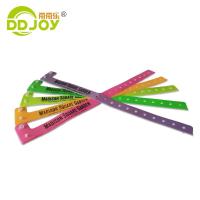 China Eco-friendly PVC Plastic Bracelet 250mm x 25mm Reflective Wrist Band for Anniversary Promotion for sale