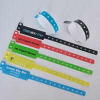 China PE Wristband 250x25mm VIP Admission for Park Events Festival ISO9001 Certified for sale