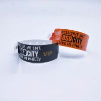 China PE Wristband 250x25mm VIP Admission for Park Events Festival ISO9001 Certified for sale