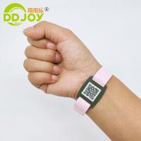 China Waterproof Disposable L Shape 13.56MHz RFID PVC Wristband 250x16mm for Medical Events for sale